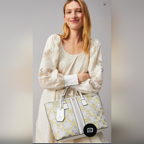 Tory Burch | Bags | Tory Burch T Monogram Floral Vine Genuine New With ...